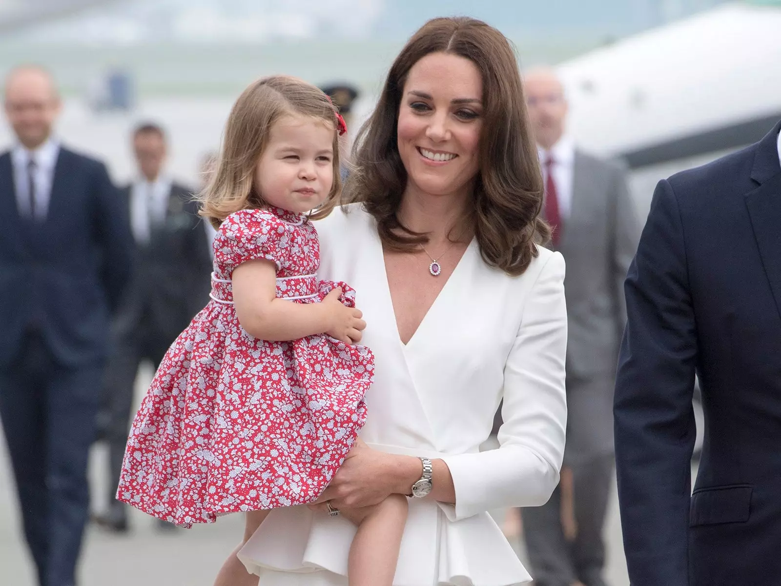 Kate Middleton cu Prințesa Charlotte