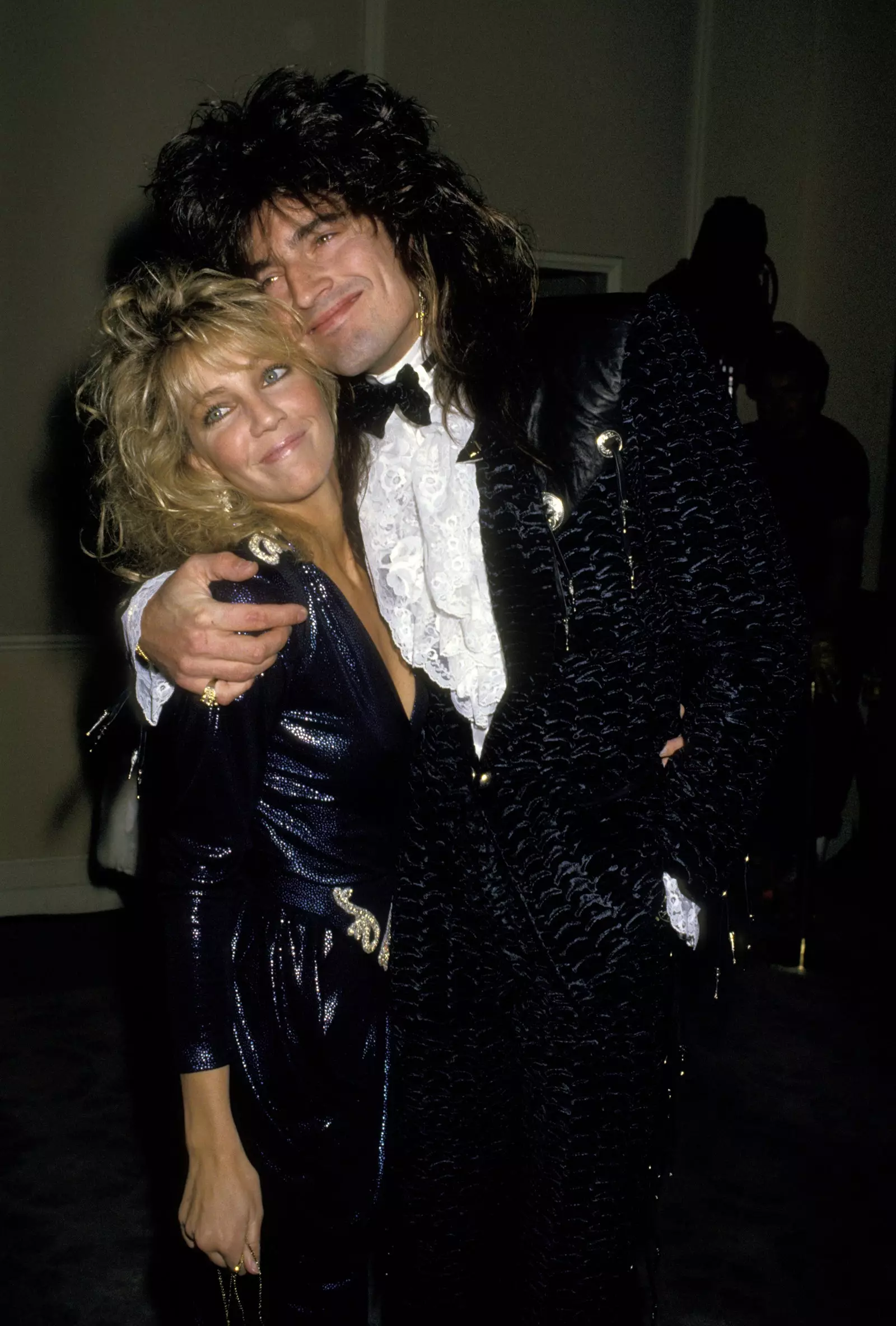 Heather Locklear ja Tommy Lee vuoden 1987 Golden Globe -kilpailuissa.