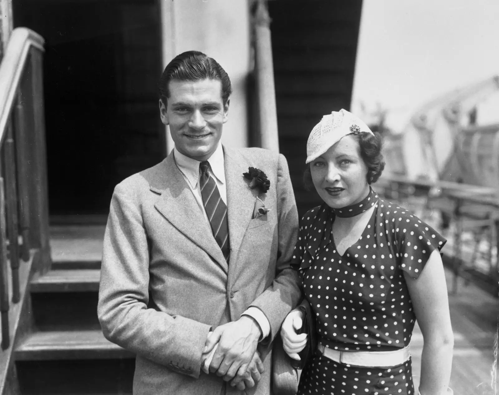 Laurence Olivier und Jill Esmond im Jahr 1933.