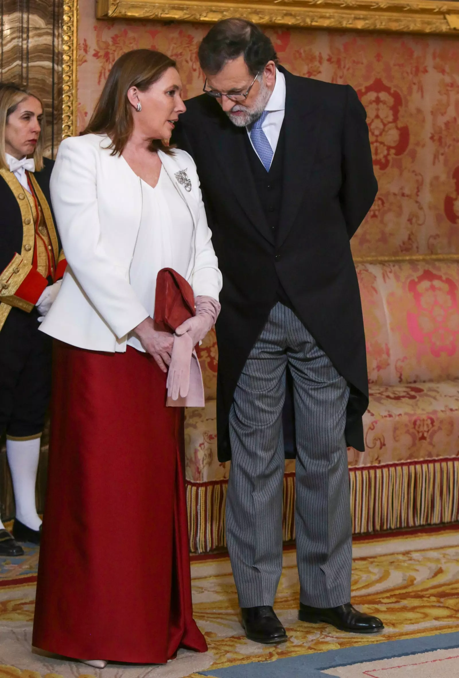 Elvira 'Viri' Fernndez ja Mariano Rajoy kuvassa vuodelta 2017.