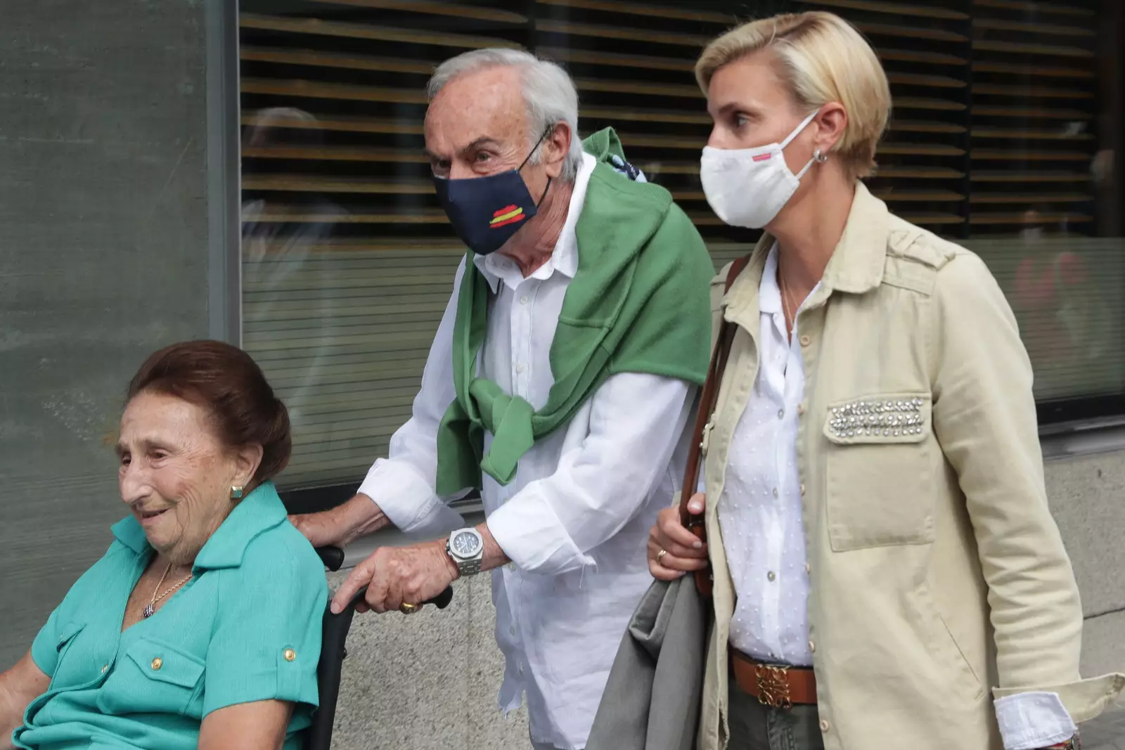 María Zurita avec ses parents, les ducs de Soria