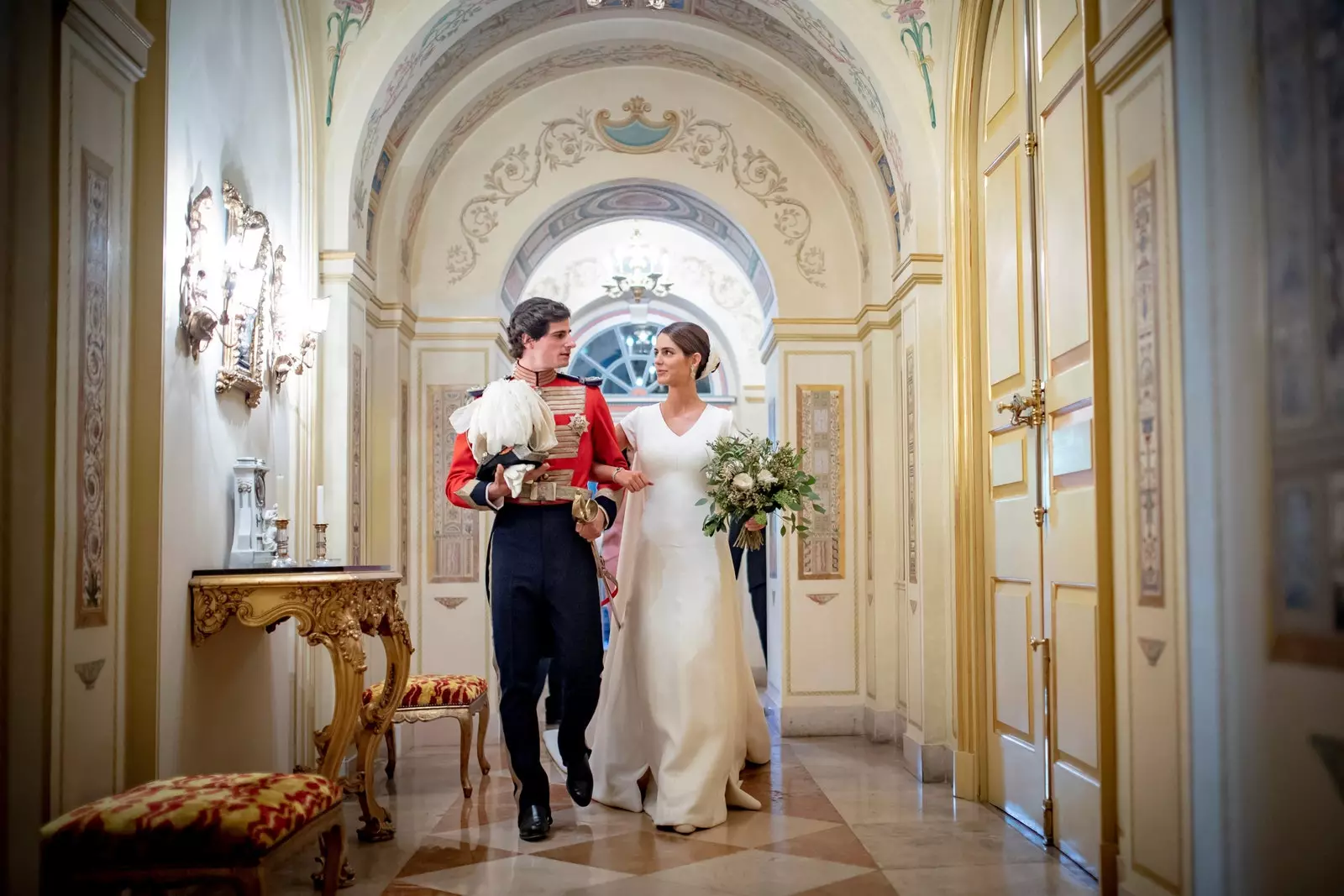 Fernando FitzJames et Sofía Palazuelo lors de leur mariage en 2018.