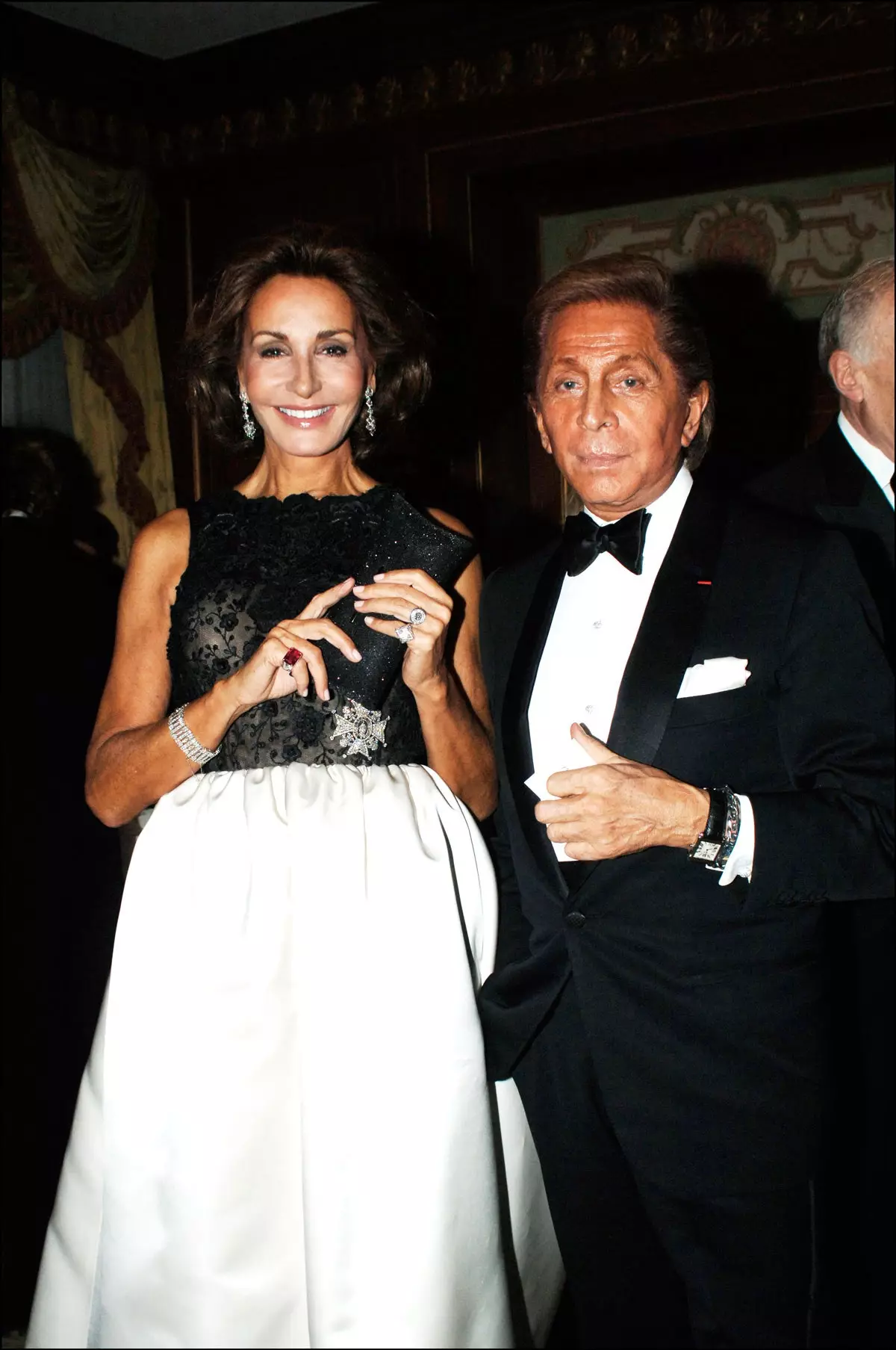 Naty Abascal och designern Valentino.