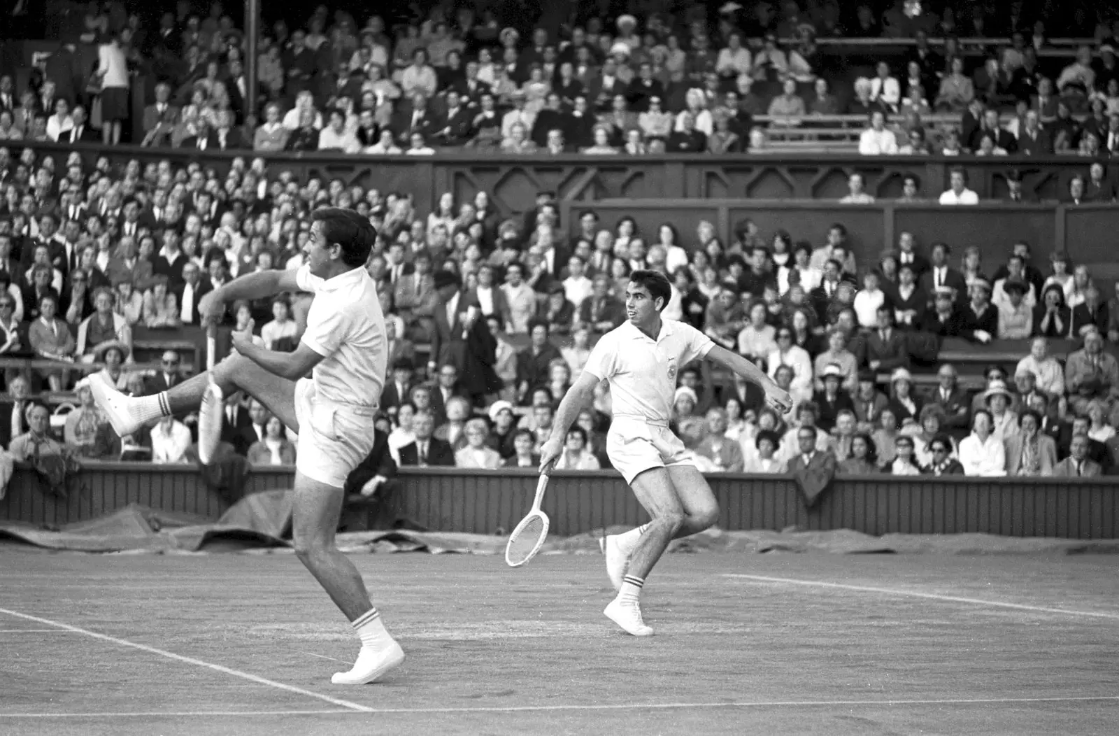 Paret bildades av Jose Luis Arilla och Manolo Santana på Wimblelon 1966.