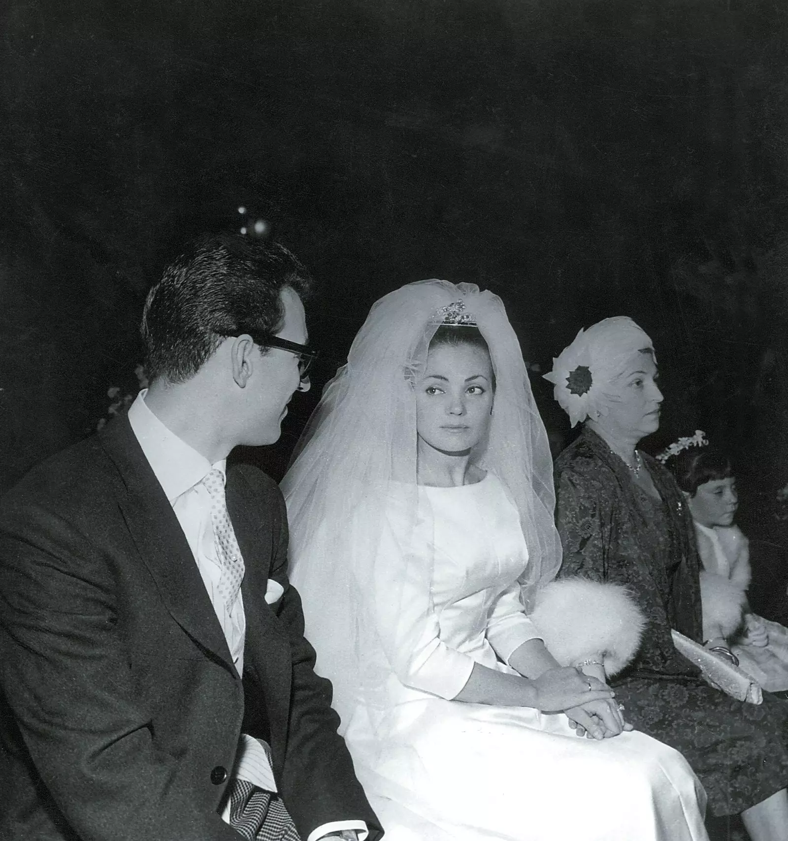 Carmen Sevilla i Augusto Algueró el dia del casament.