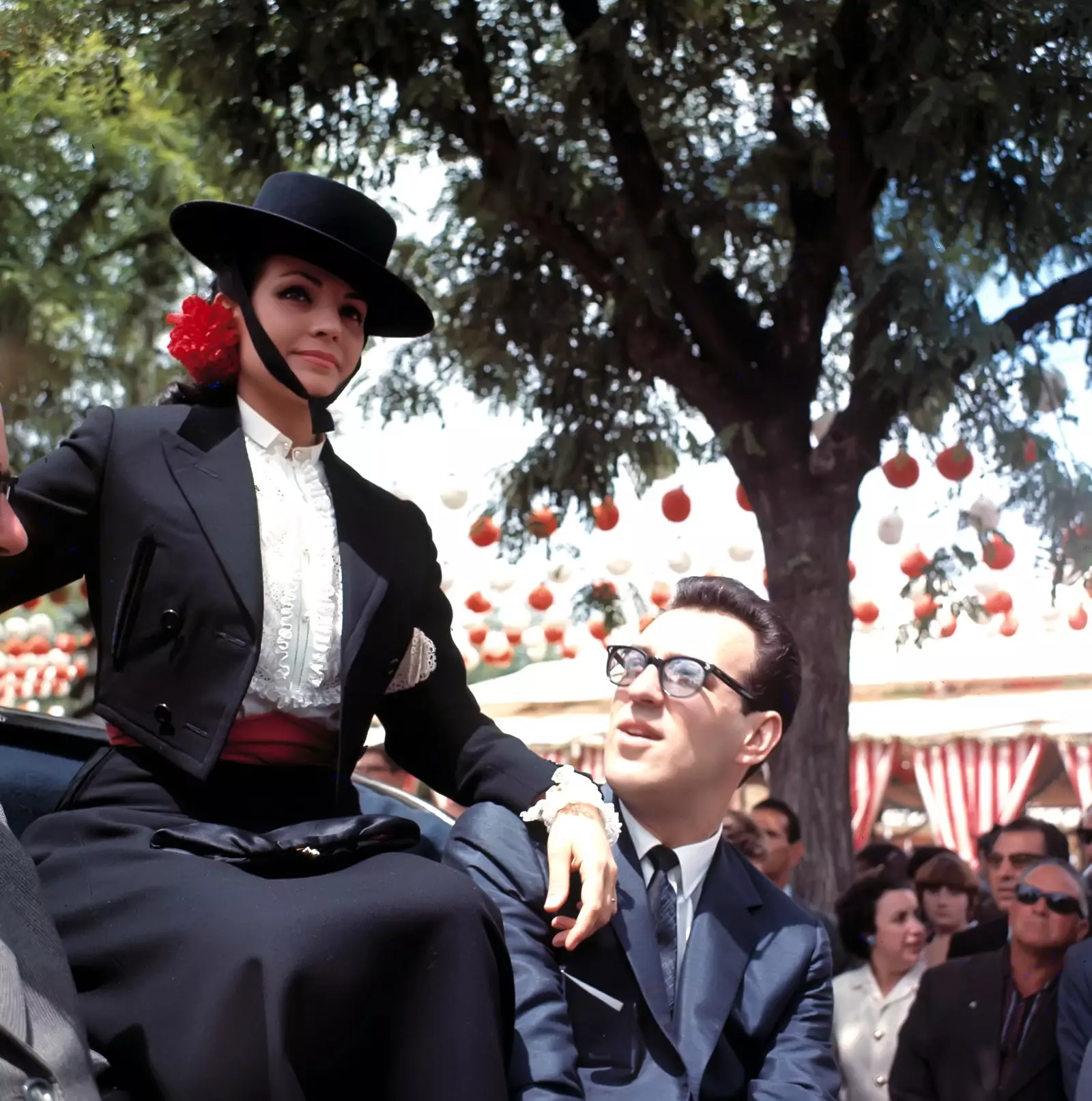 Carmen Sevilla i Augusto Algueró a la fira de Sevilla del 1963.