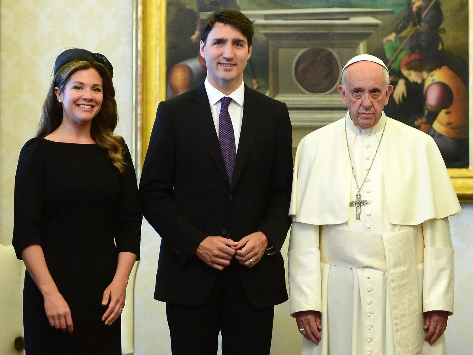 Ontmoeting tussen Pous Franciscus en Justin Trudeau