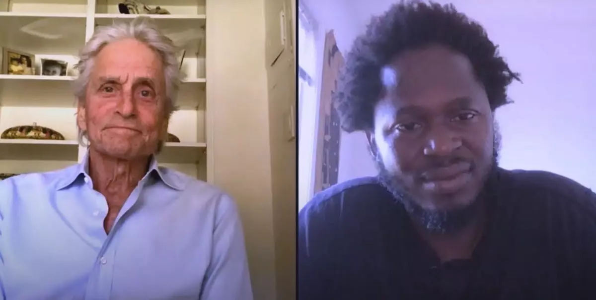 Michael Douglas og Ishmale Beah