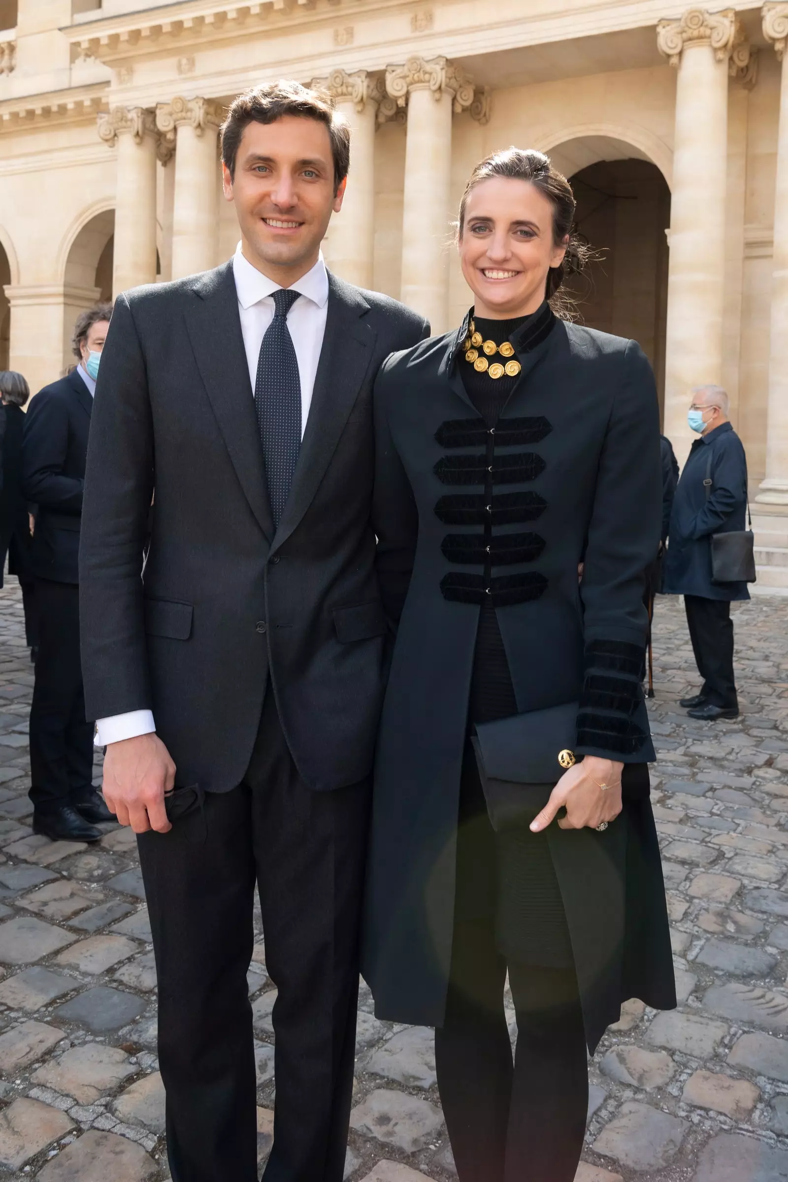 JeanChristophe Napoleon and Countess Olympia of Austria on the bicentenary of the death of Napoleon I.