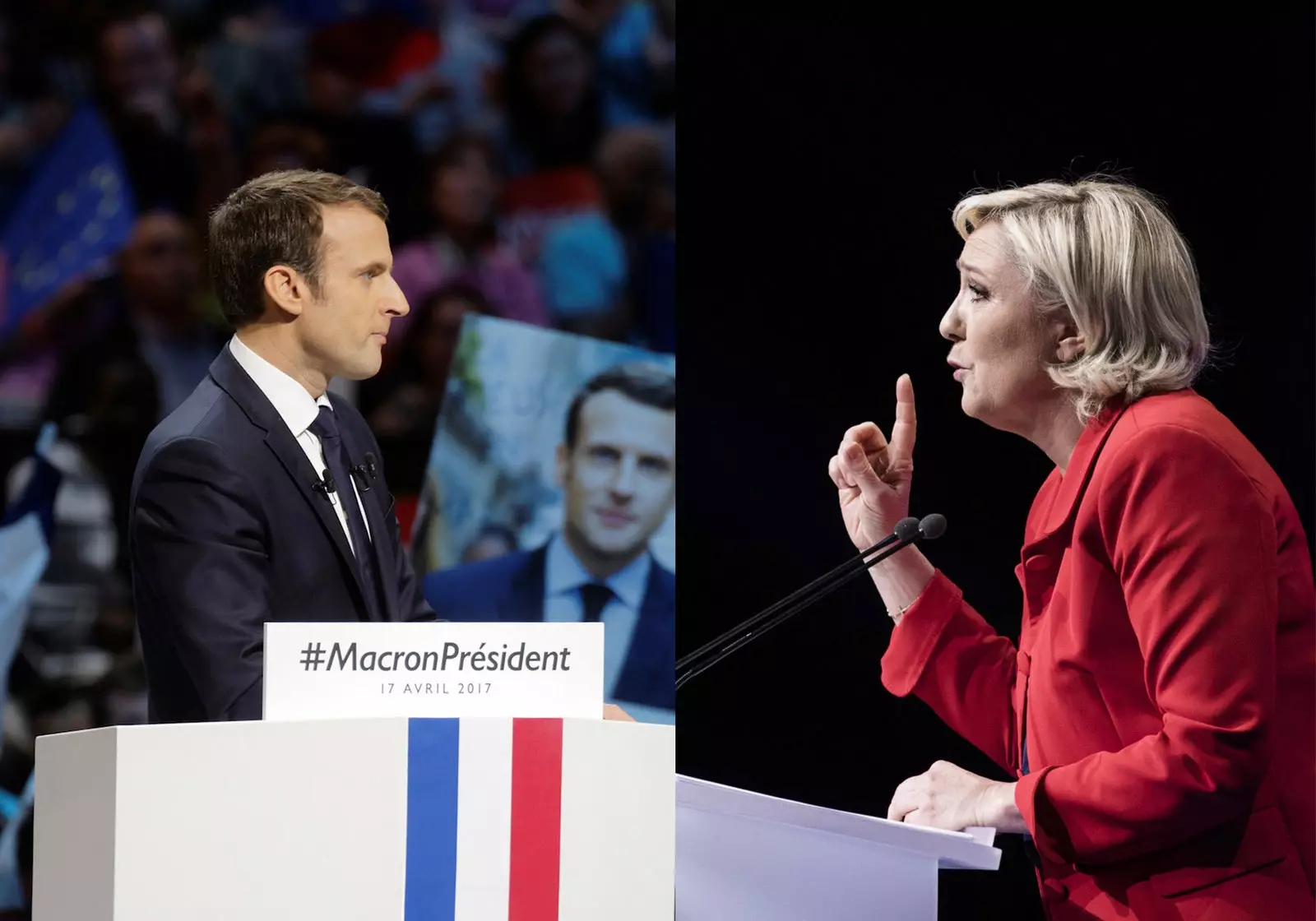 Macron a Le Penová