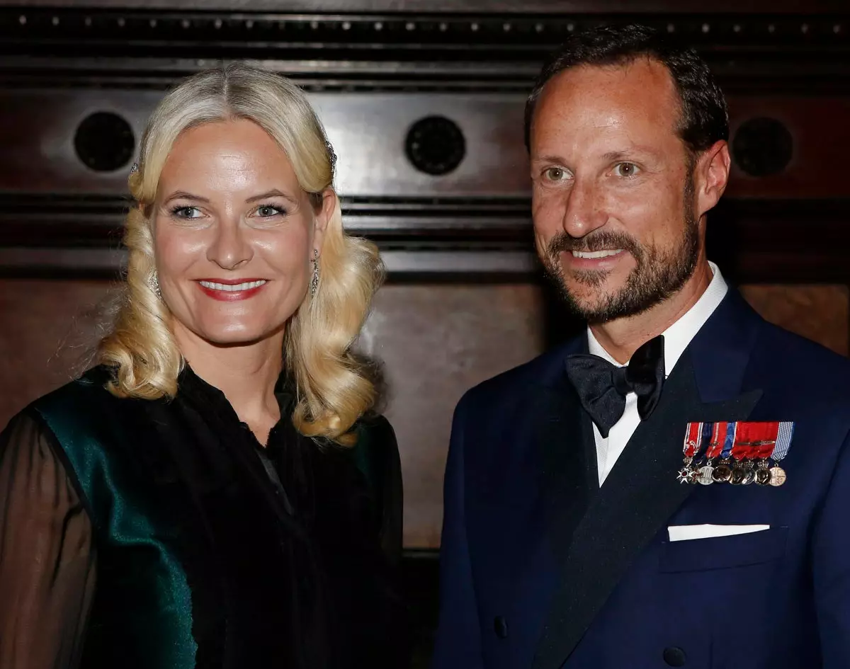 Haakon at Mette Marit sa isang hapunan sa Metropolitan Club sa New York noong Oktubre.