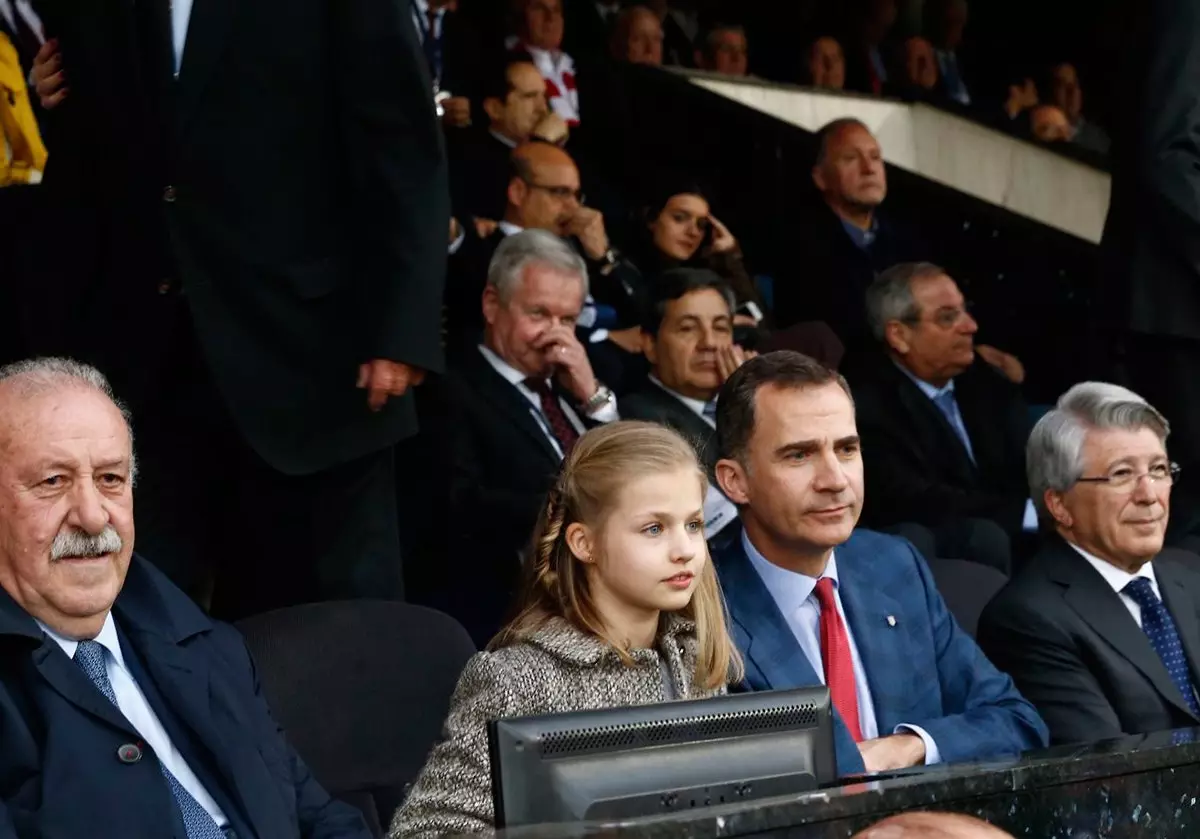 Vicente del Bosque Leonor de Borbón jeung Felipe VI.