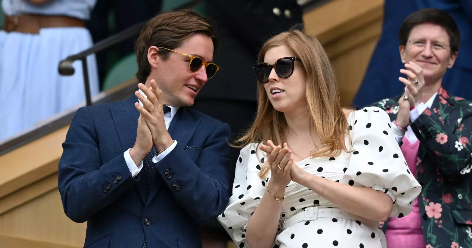 Edoardo Mapelli i księżniczka Beatrice z Yorku na Wimbledonie