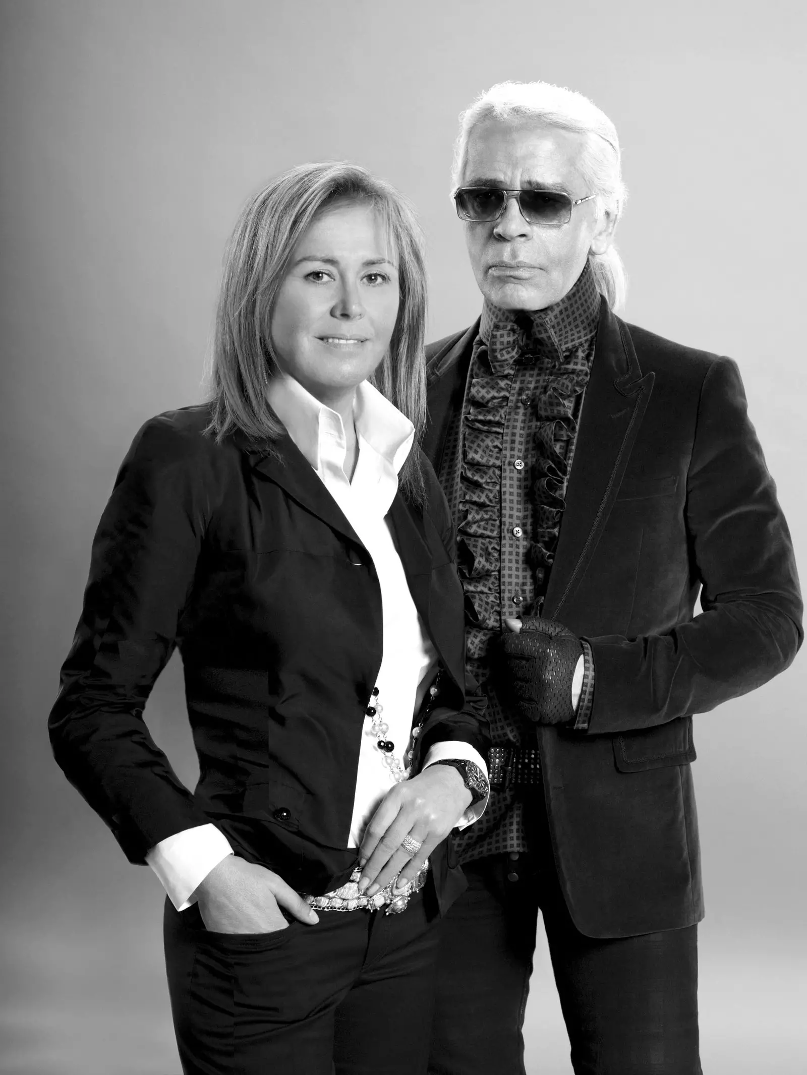 Rosa Clara és Karl Lagerfeld