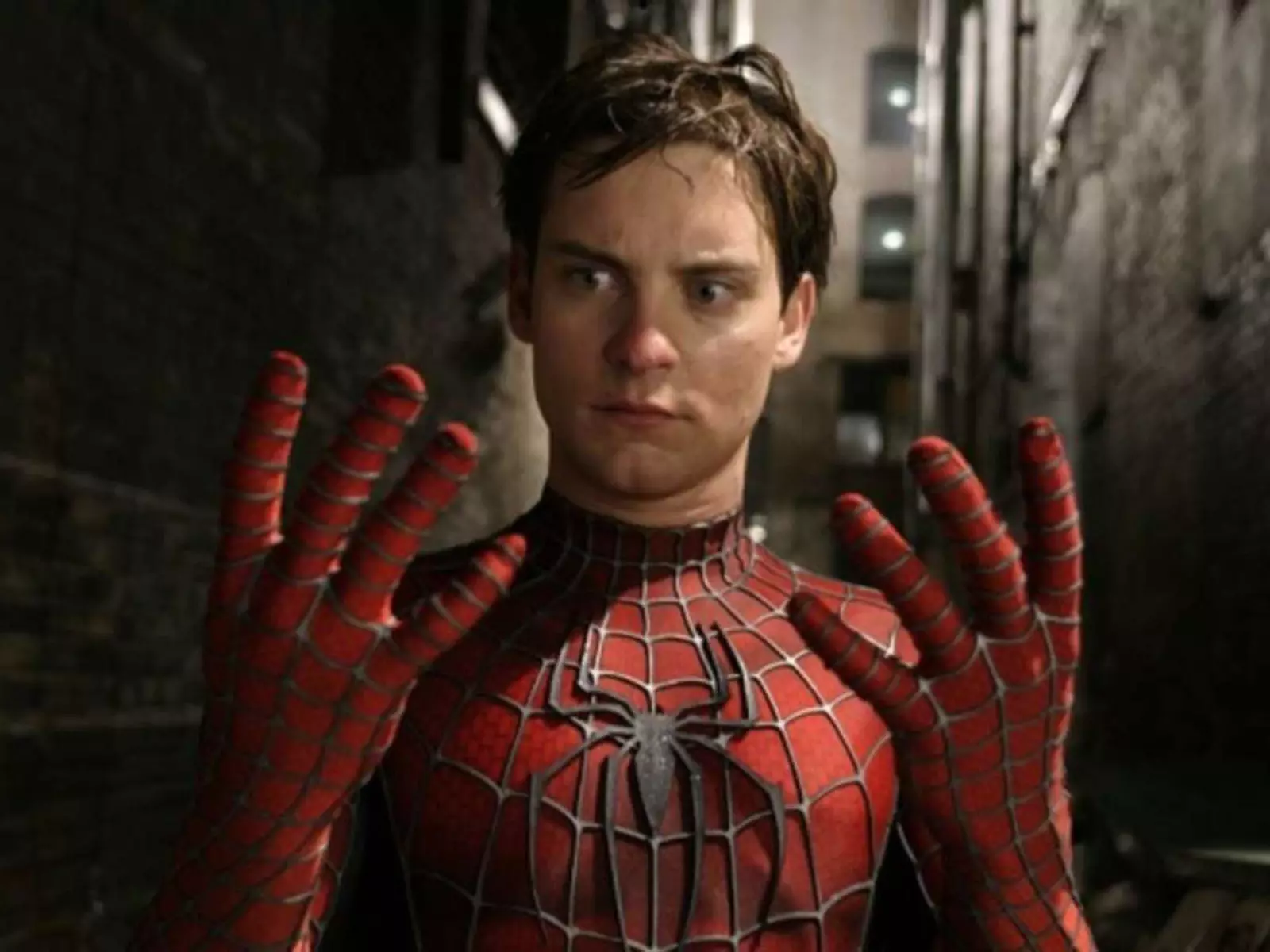 Tobey Maguire a 'Spiderman 2'.