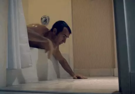 justin theroux bathtub