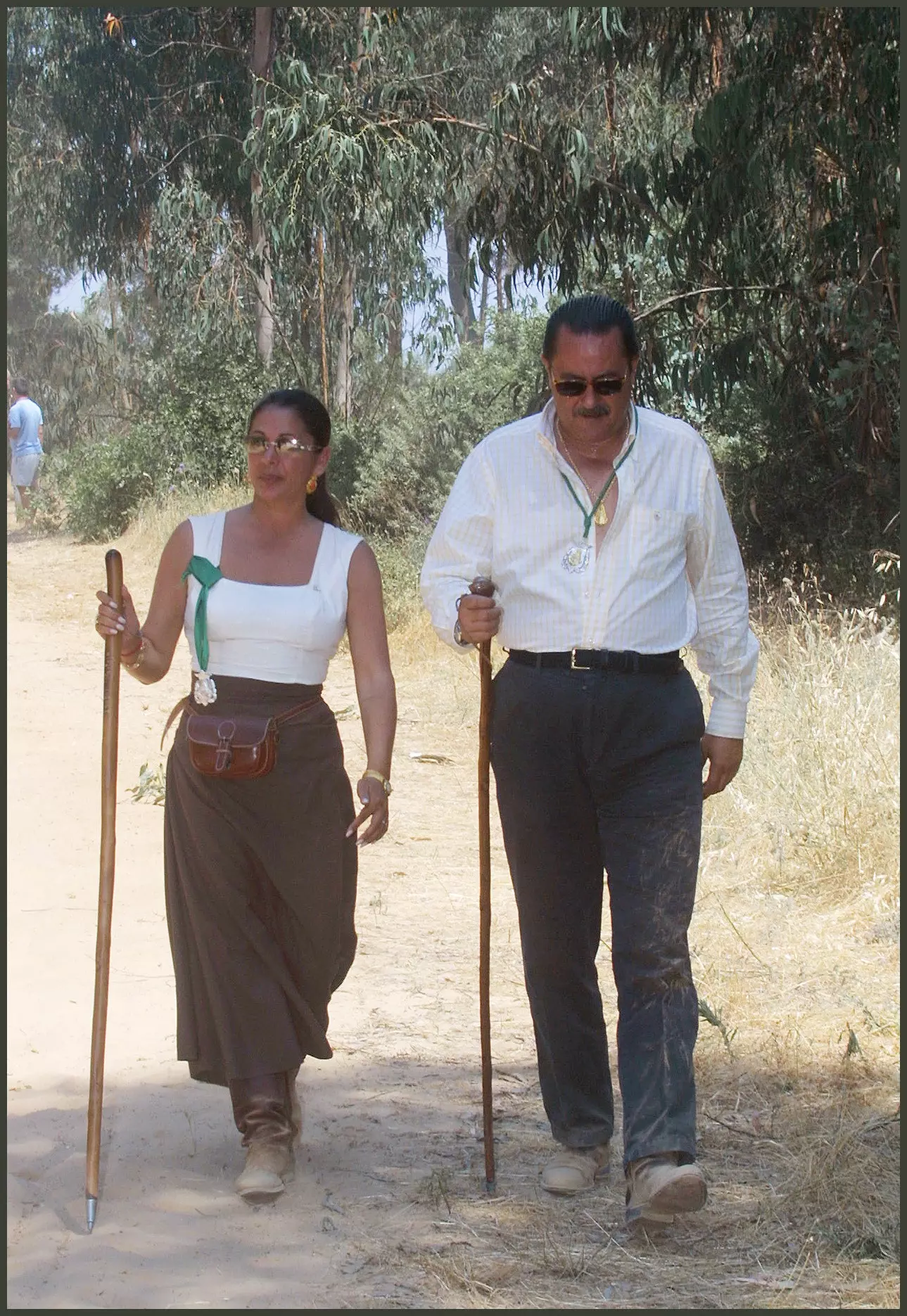 Isabel Pantoja a Julin Muñoz am El Rocío am Joer 2003.