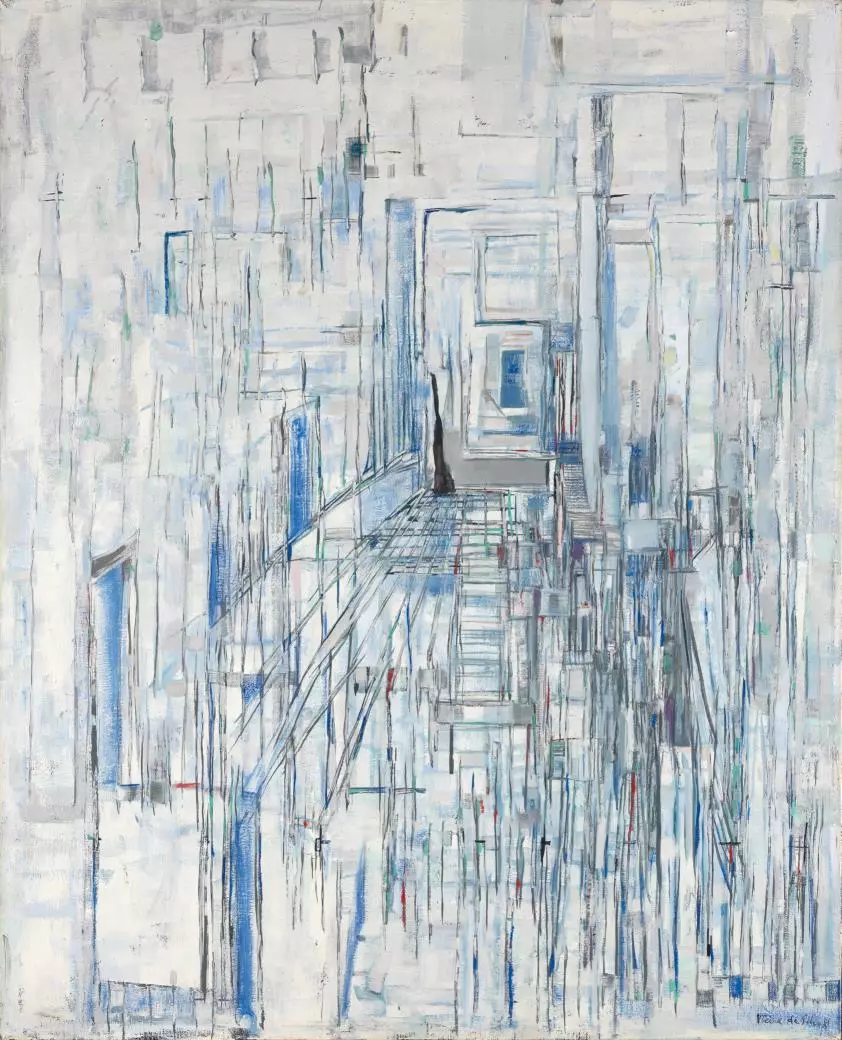 Passage des miroirs 1981. Oli sobre llenç. 1003 x 81 cm. Adquirit el 1982