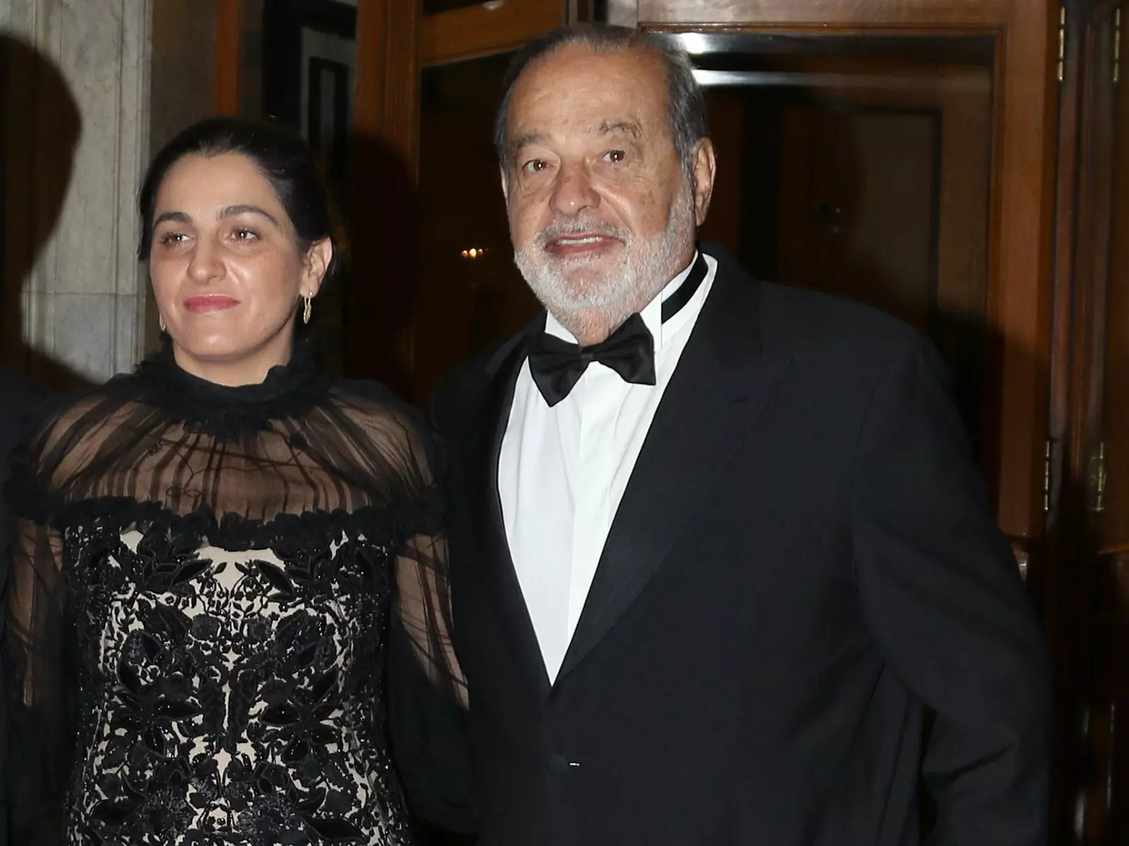 Soumaya me babanë e tij, manjatin meksikan Carlos Slim.