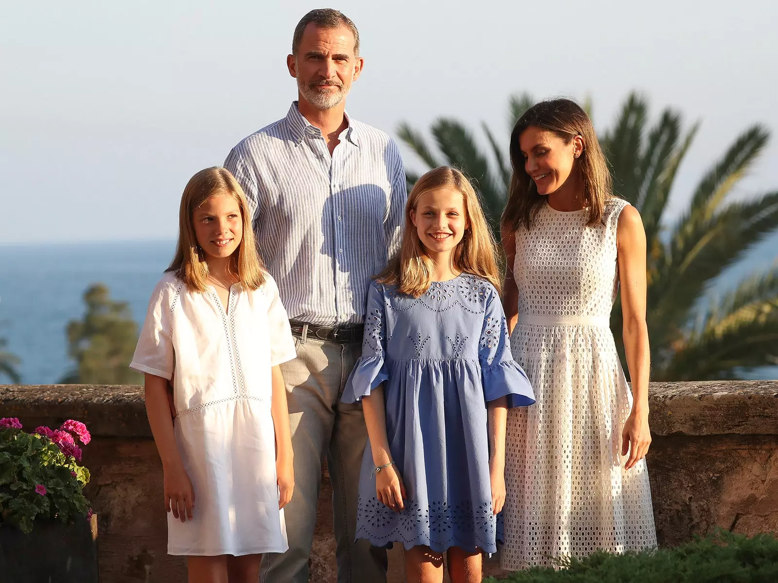 Die koninklike familie in Mallorca.