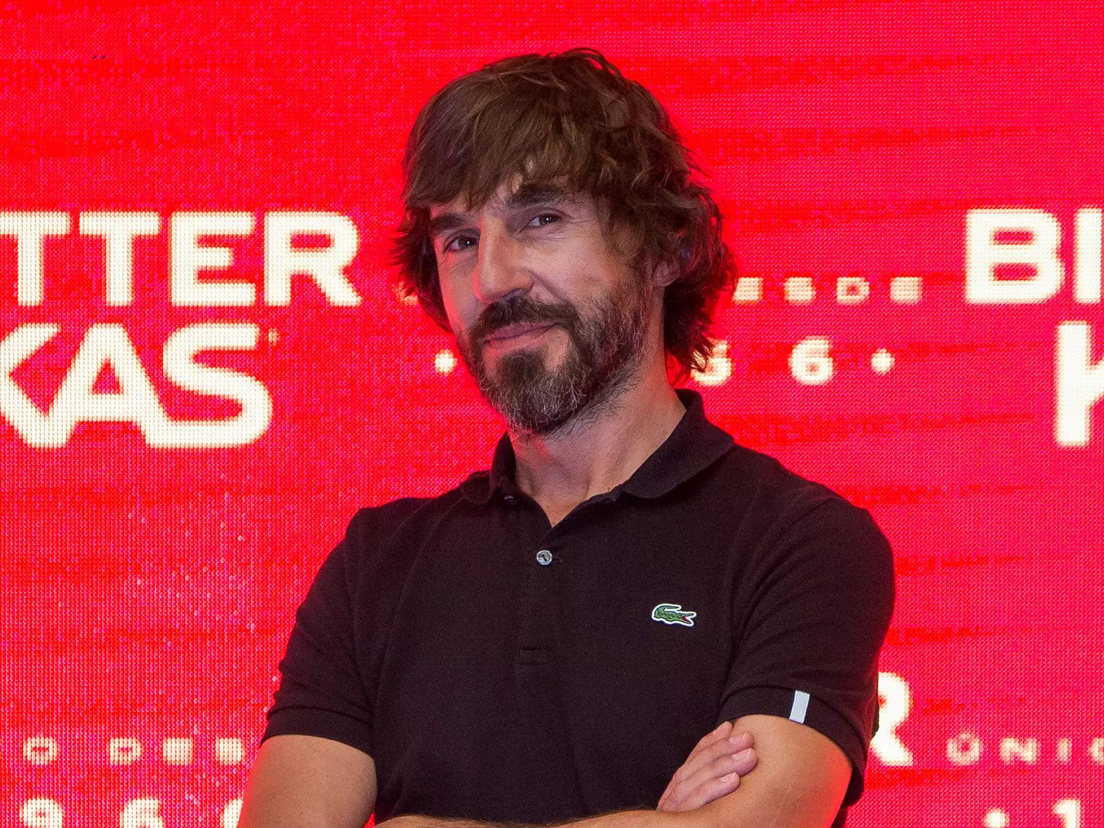 Santi Milln по време на представянето на Bitter Kas в Мадрид.