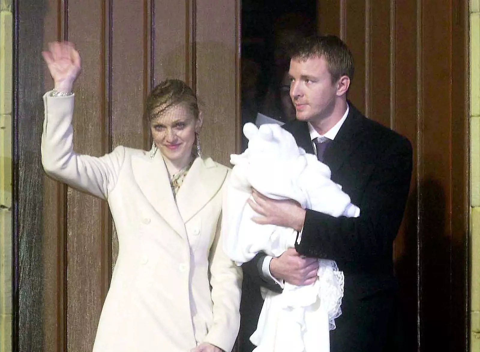 Madonna und Guy Ritchie bei der Taufe ihres Sohnes Rocco.