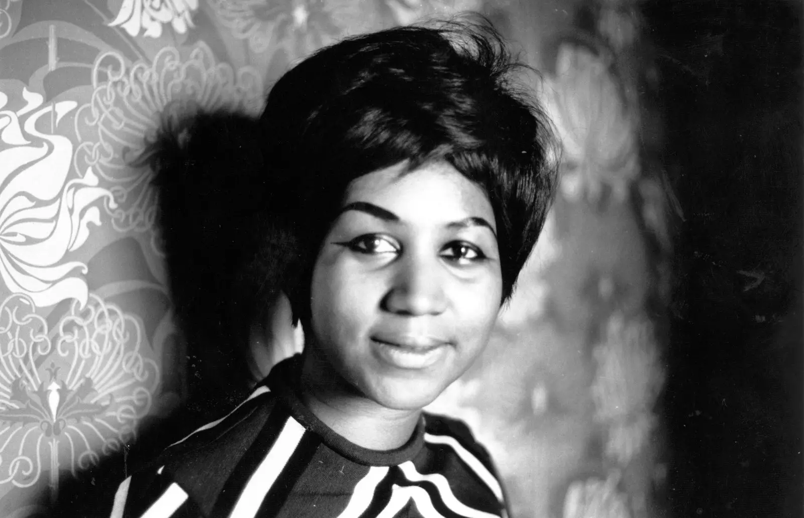 Stêrka Soul û blues Aretha Franklin di sala 1968 de wêne kir