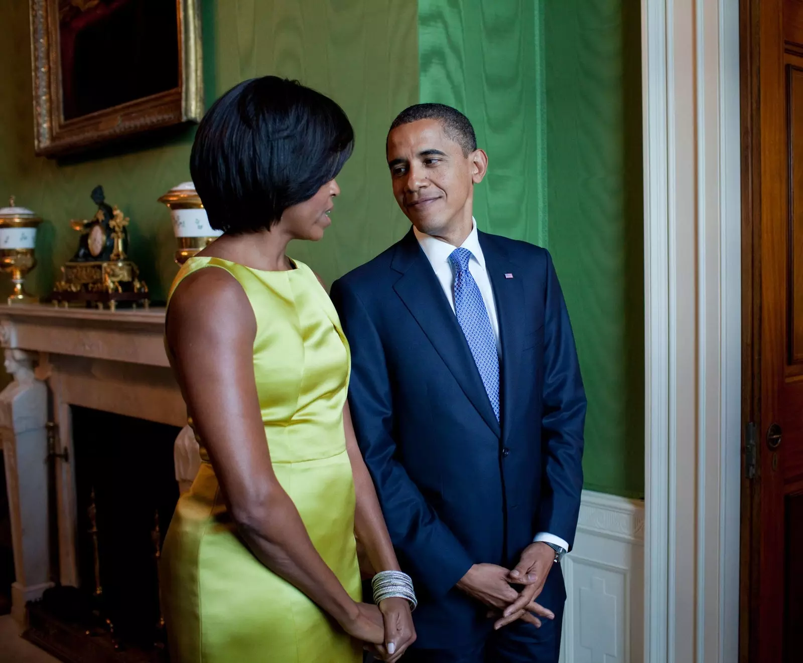 Barack Obama and Michelle Obama in an image from 2010.