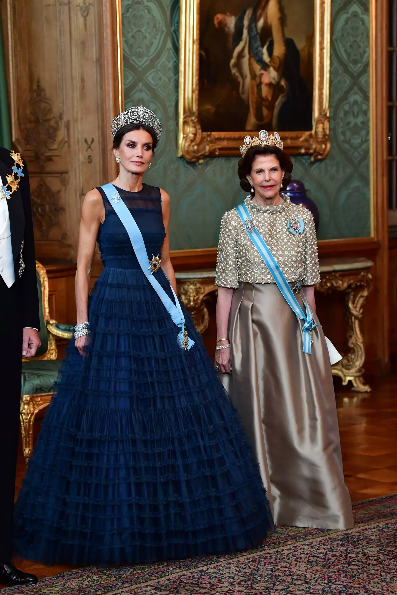 Koningin Letizia en koningin Silvia van Swede
