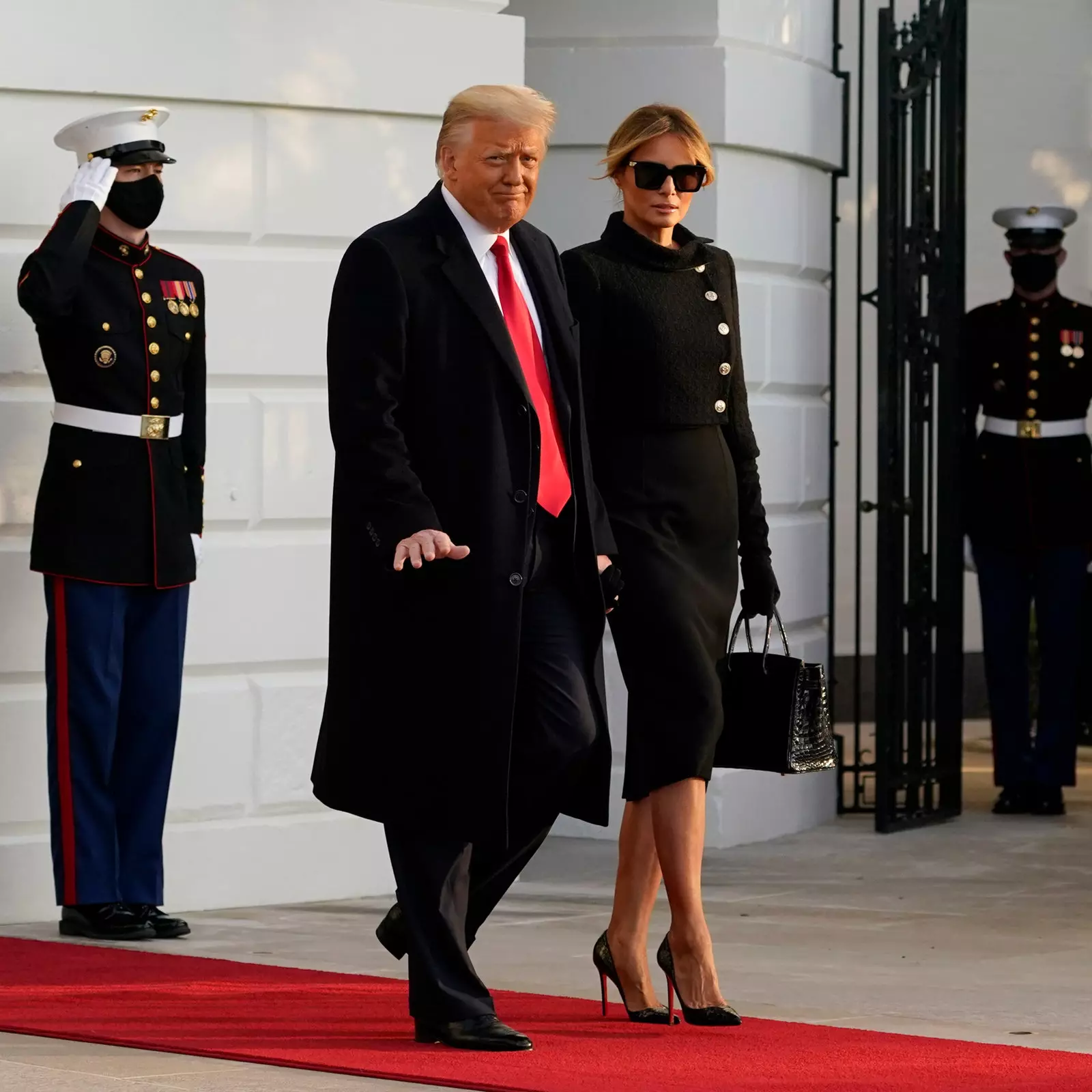 Donald na Melania Trump wanaondoka Ikulu ya White House