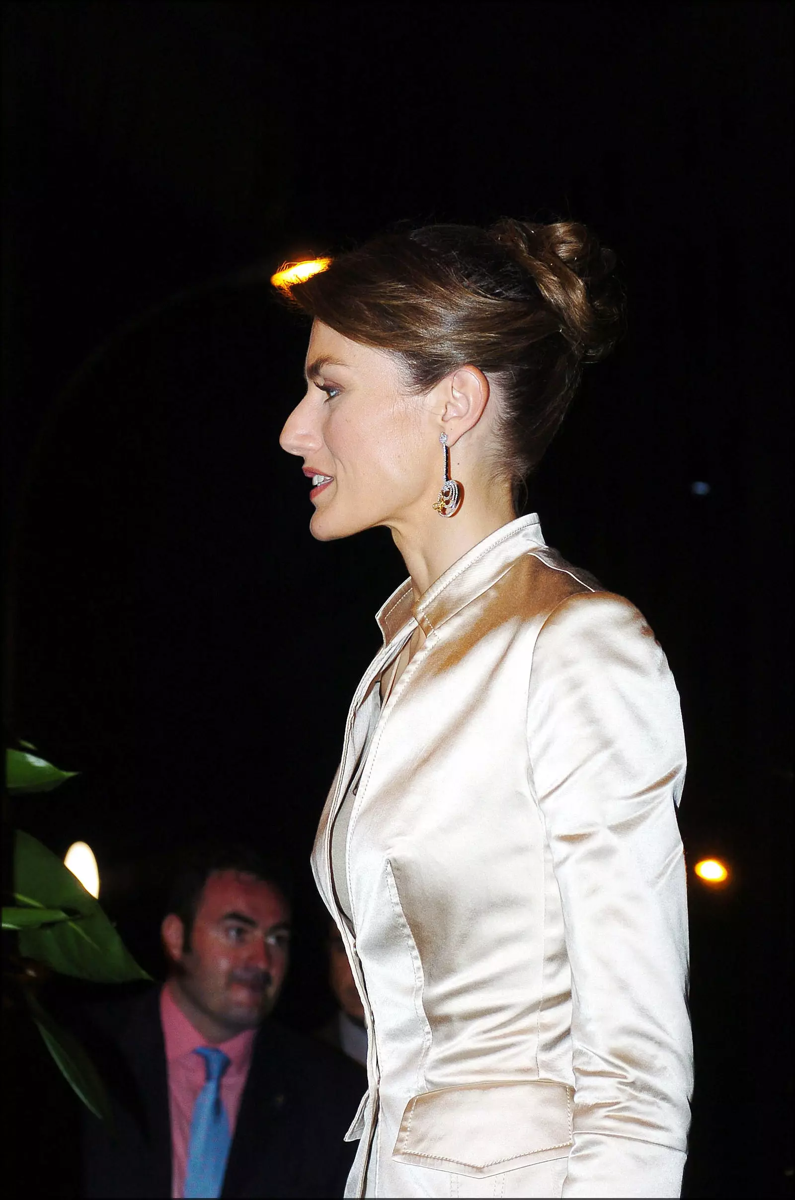 Доња Летиција, тада принцеза од Астурије 2005. са минђушама које је дизајнирала Палома Куевас.