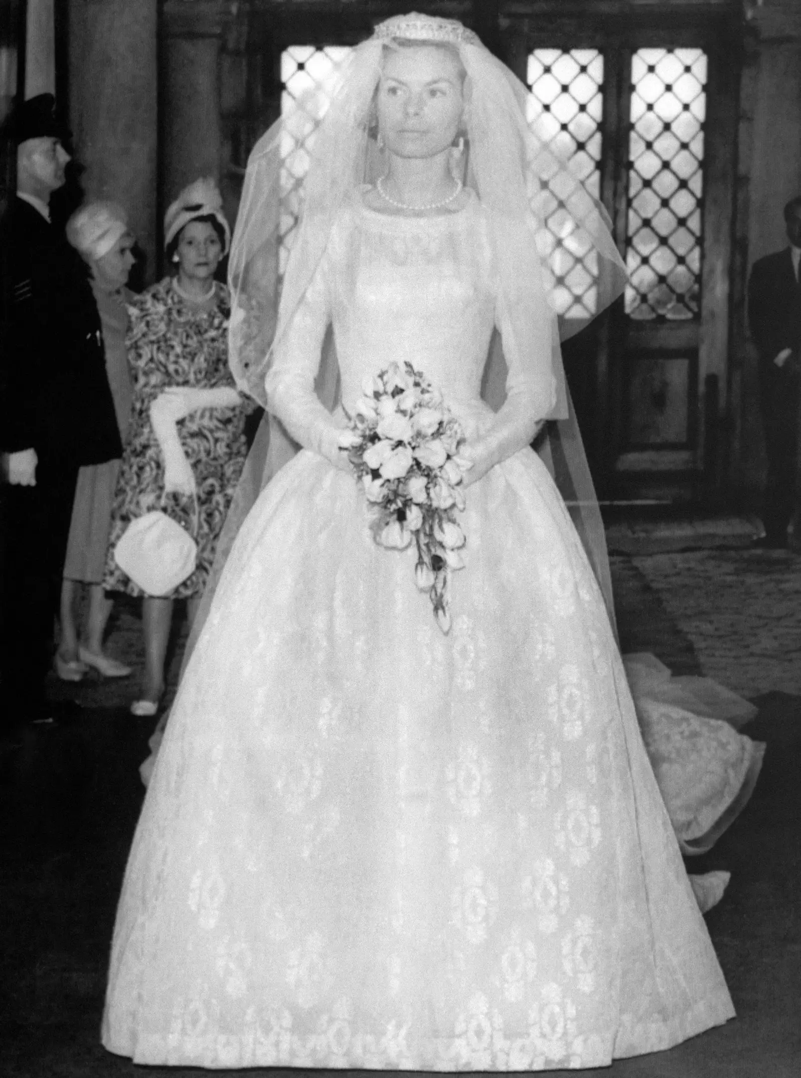 Katharine Worsley trong ngày cưới với Công tước xứ Kent.