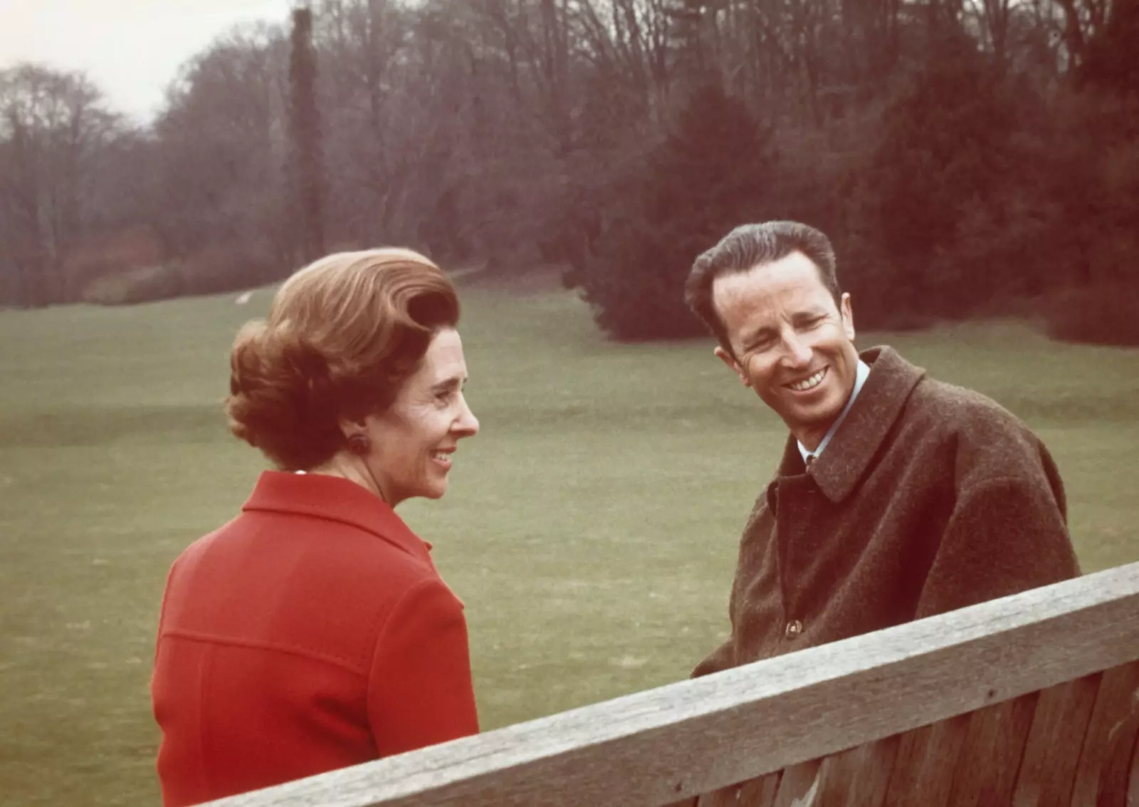 Le Roi et la Reine de Belgique lors de la célébration du vingt-cinquième anniversaire de l'accession de Baudouin au trône en 1976.