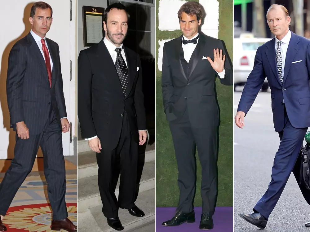 Felipe de Borbón Roger Federer Tom Ford ma Kyril de Bulgaria o la'ei sili ona lelei.