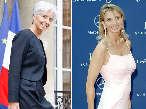 Christine Lagarde și Corinna zu Sayn Wittstock