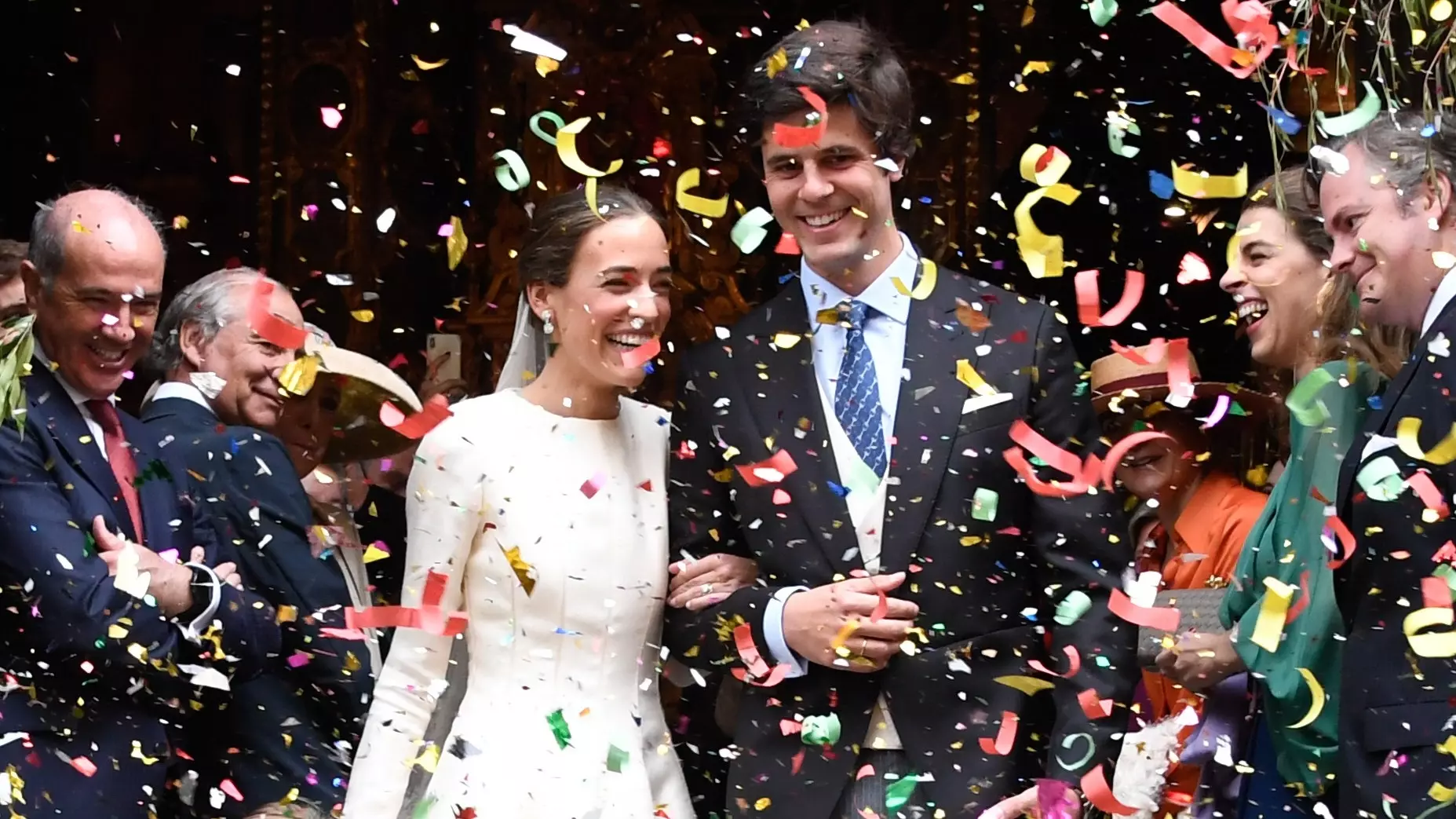 Borja Corsini i María Roiz de la Parra han celebrat el casament a Sevilla.