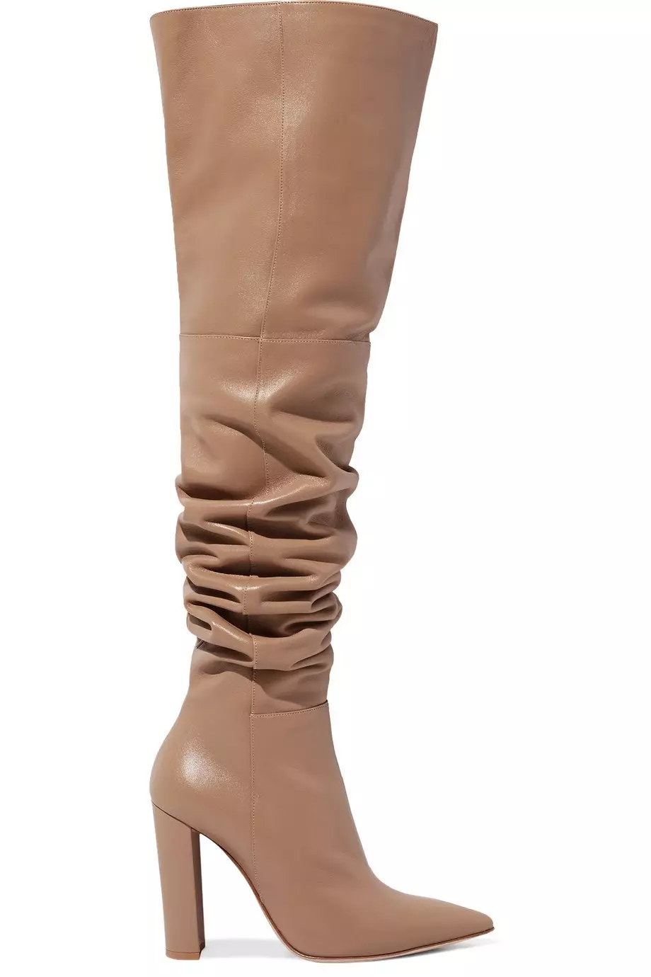 Bottes en beige par Gianvito Rossi