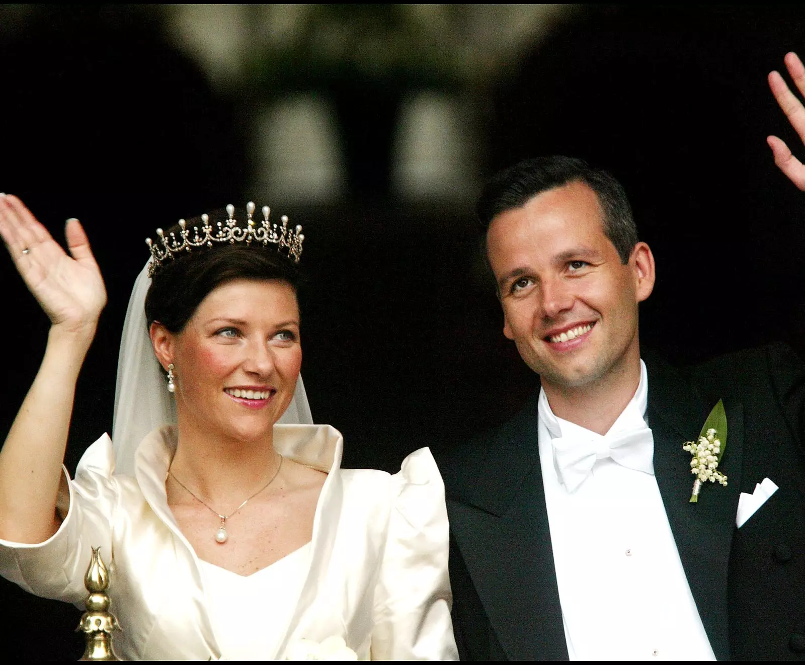 Prinzessin Marta Luisa und Ari Behn an ihrem Hochzeitstag 2002.