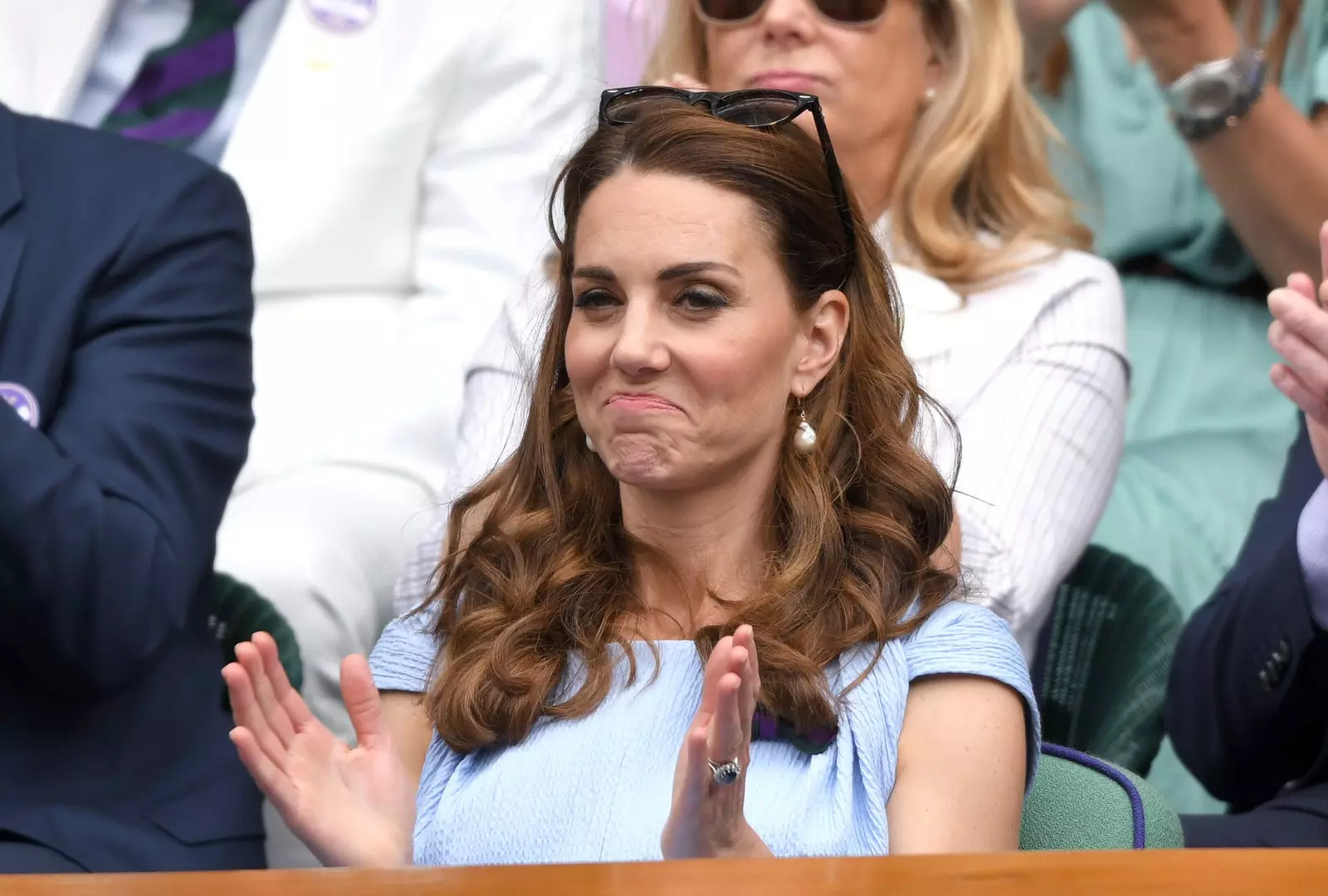 En fotos Kate Middleton i els seus espontenis gestos a l'emocionant final de Wimbledon
